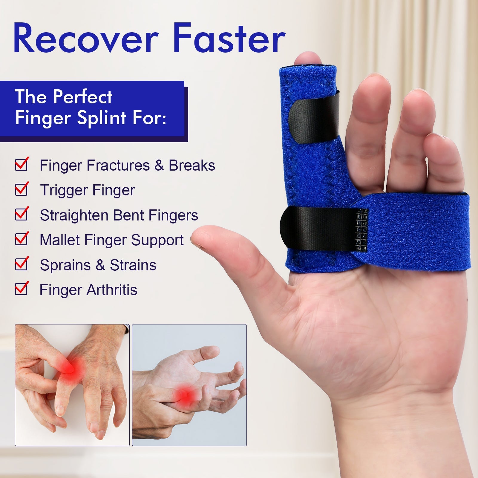 Broken Middle Finger Splint