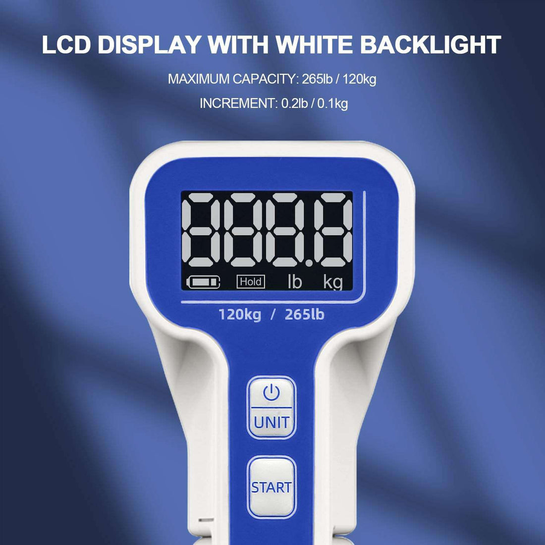 Digital Hand Held Dynamometer 265lb/120kg for Manual Muscle Testing